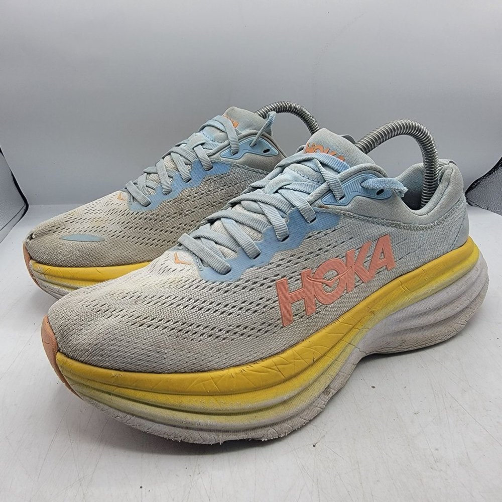 Hoka One One Bondi 8 Womens 8.5b Summer Song Blue Yel… - Gem